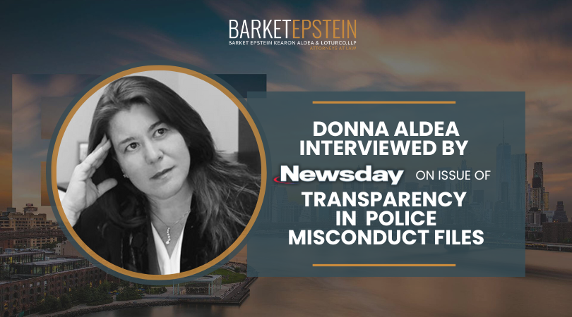 Newsday Interviews Donna Aldea on Issue of Transparency in Police ...